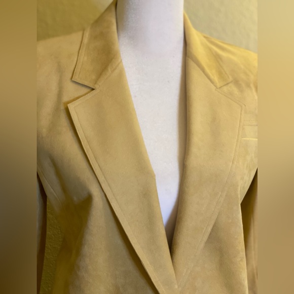 Jackets & Coats | Ultrasuede Womens Suit Two Piece Butter Colored Suede ...